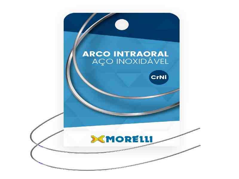 ARCO INTRAORAL SUPERIOR RETANGULAR 017X025 - MORELLI - Dental Santa Clara