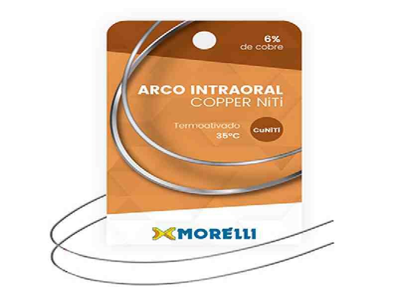 ARCO TERMOATIVADO COPPER NITI 014 INFERIOR - MORELLI - Dental Santa Clara